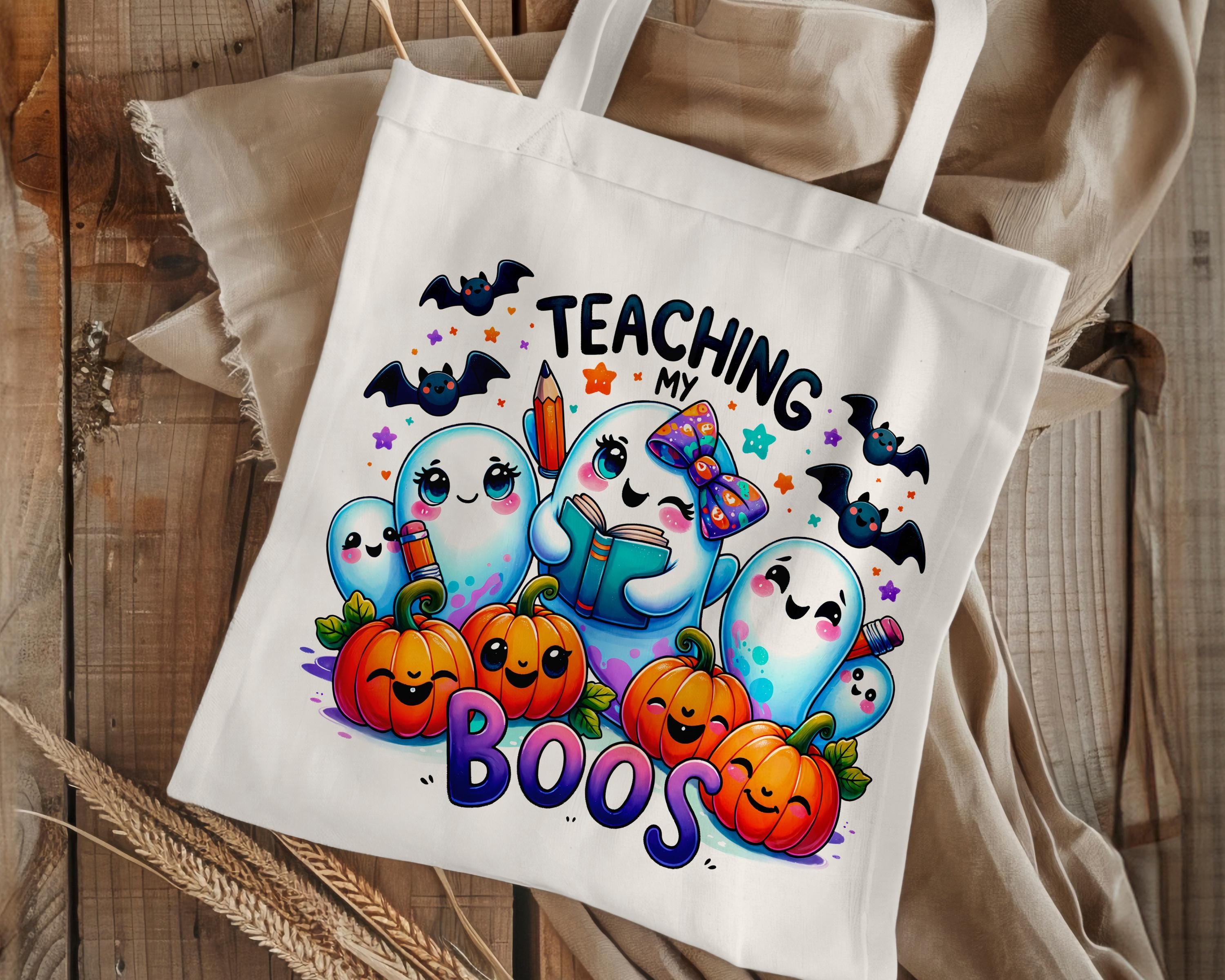 Teaching My Boos Clipart, Ghost Teacher PNG, Halloween Teacher Art ...
