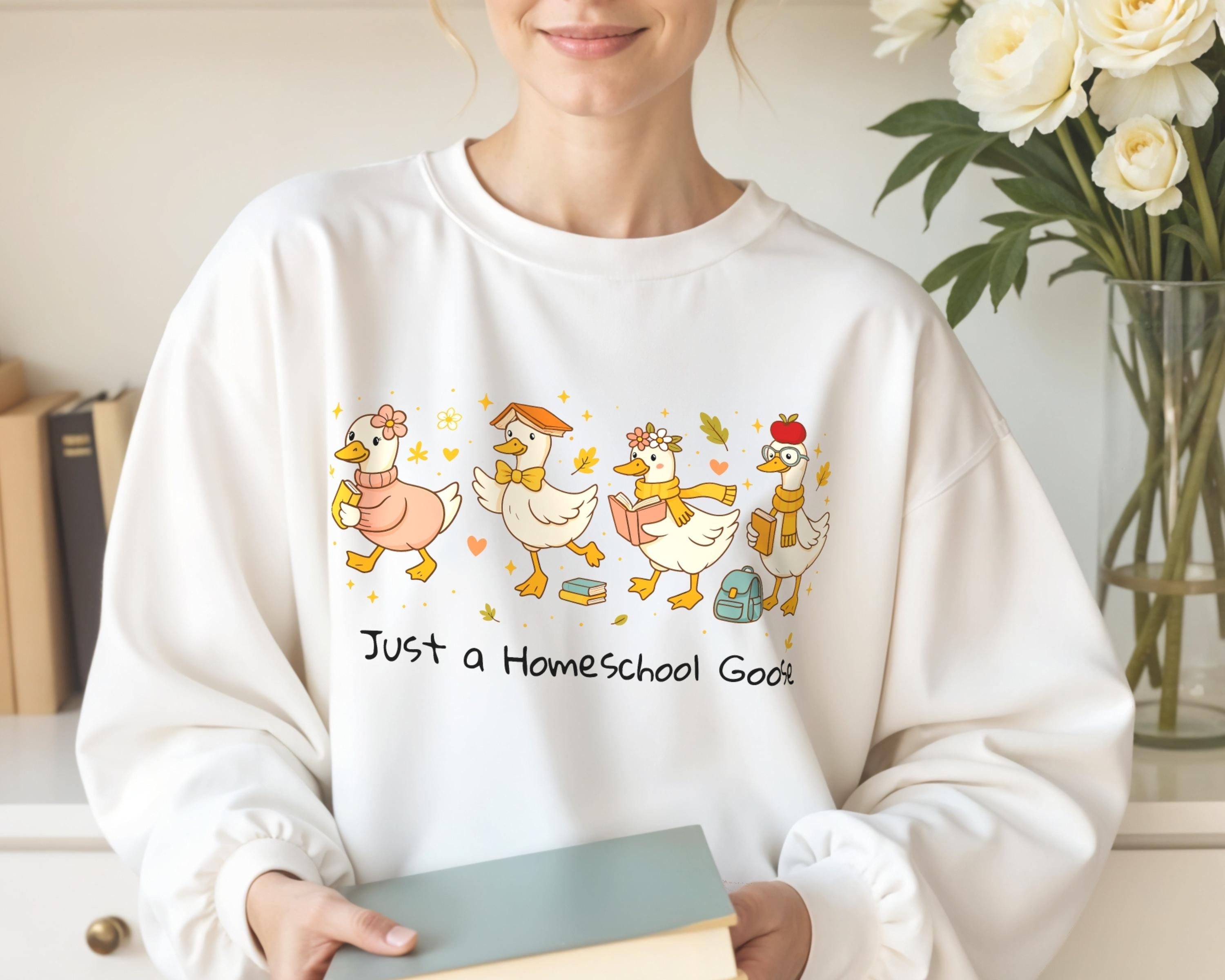 Silly Goose School PNG, Funny Teacher Goose Clipart, Back to School ...