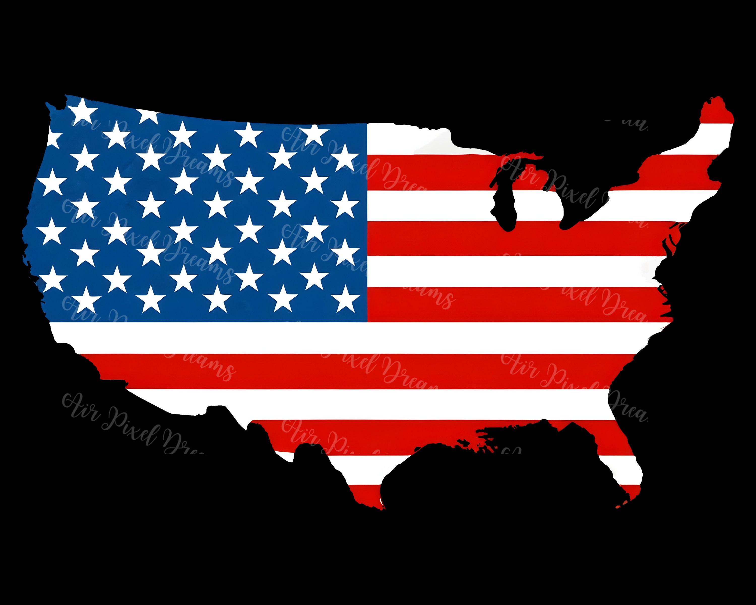4th of July Png, American Flag Png, Usaflag Printables, Country 4th Png ...