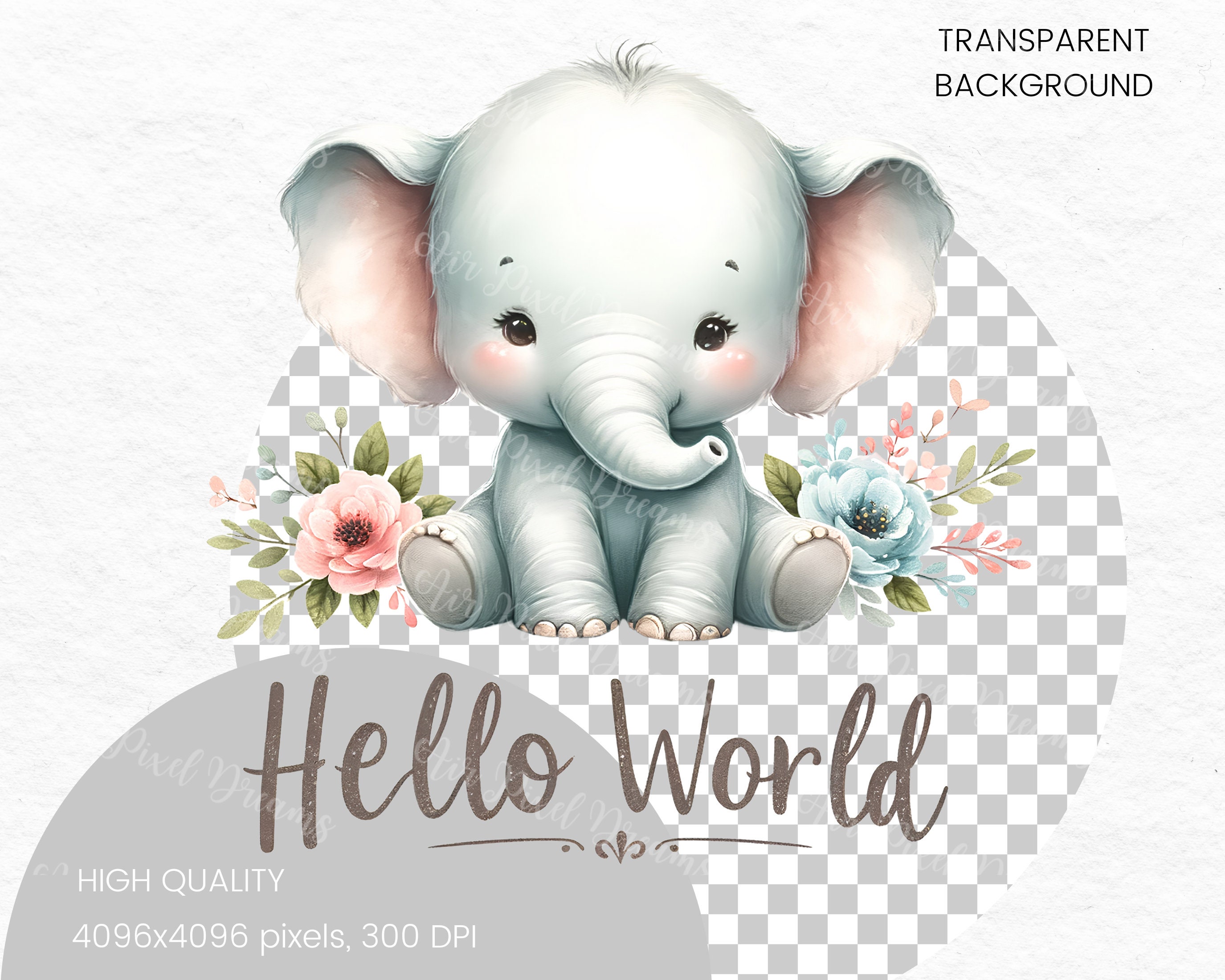 Welcome Baby Animal Clipart Bundle, Baby Shower Clipart, Welcome Baby ...