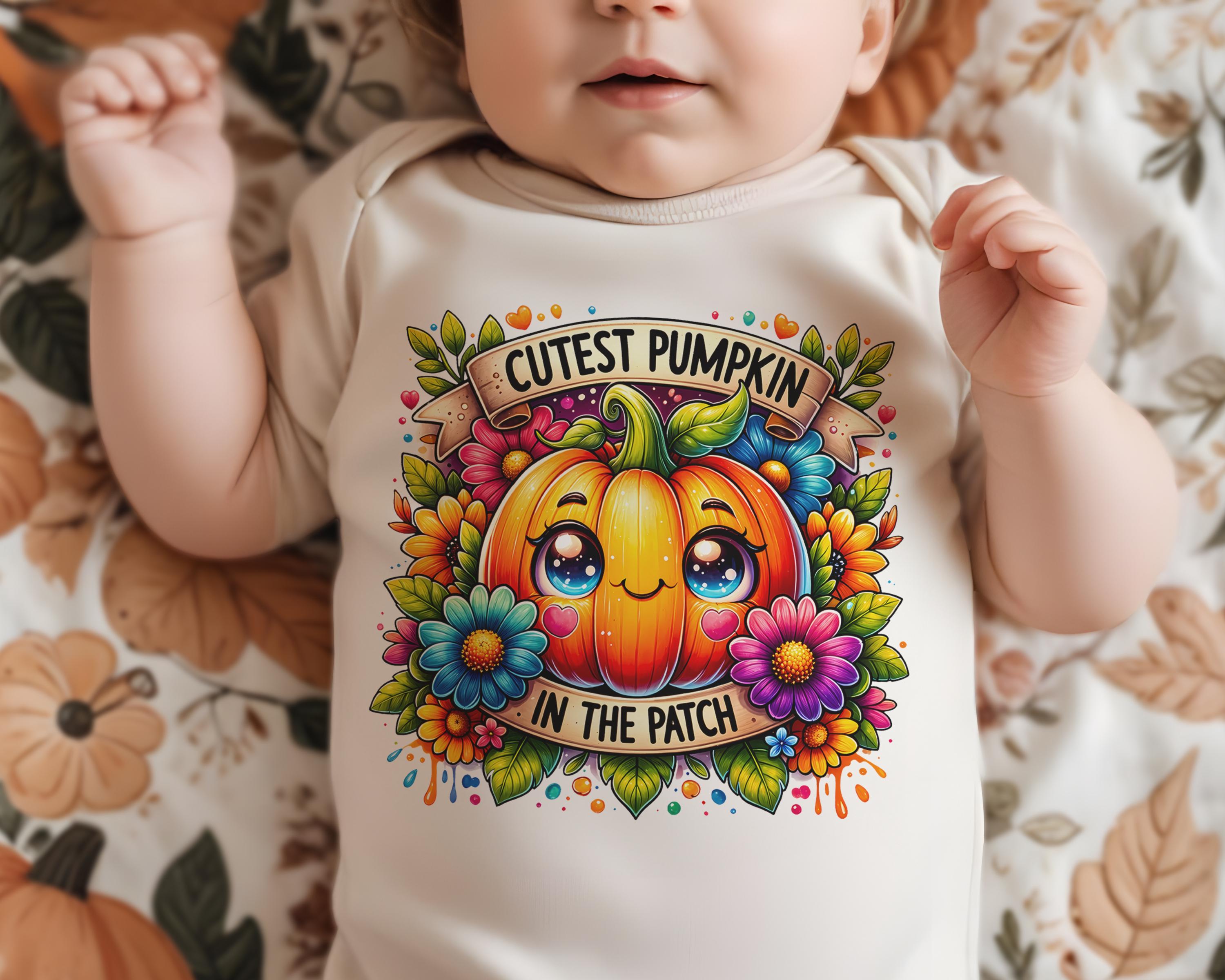 Cutest Pumpkin in the Patch - Fall Girl PNG, Pumpkin Patch PNG ...