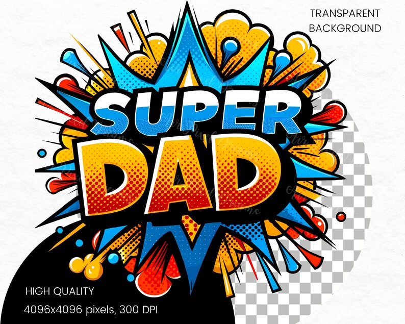 Super Dad Png, Dad Png, Fathers Day Clipart, Daddy Png, Gift for Dad ...