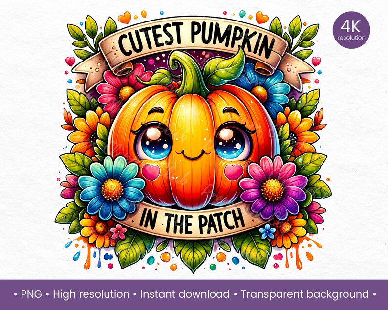 Cutest Pumpkin in the Patch - Fall Girl PNG, Pumpkin Patch PNG ...
