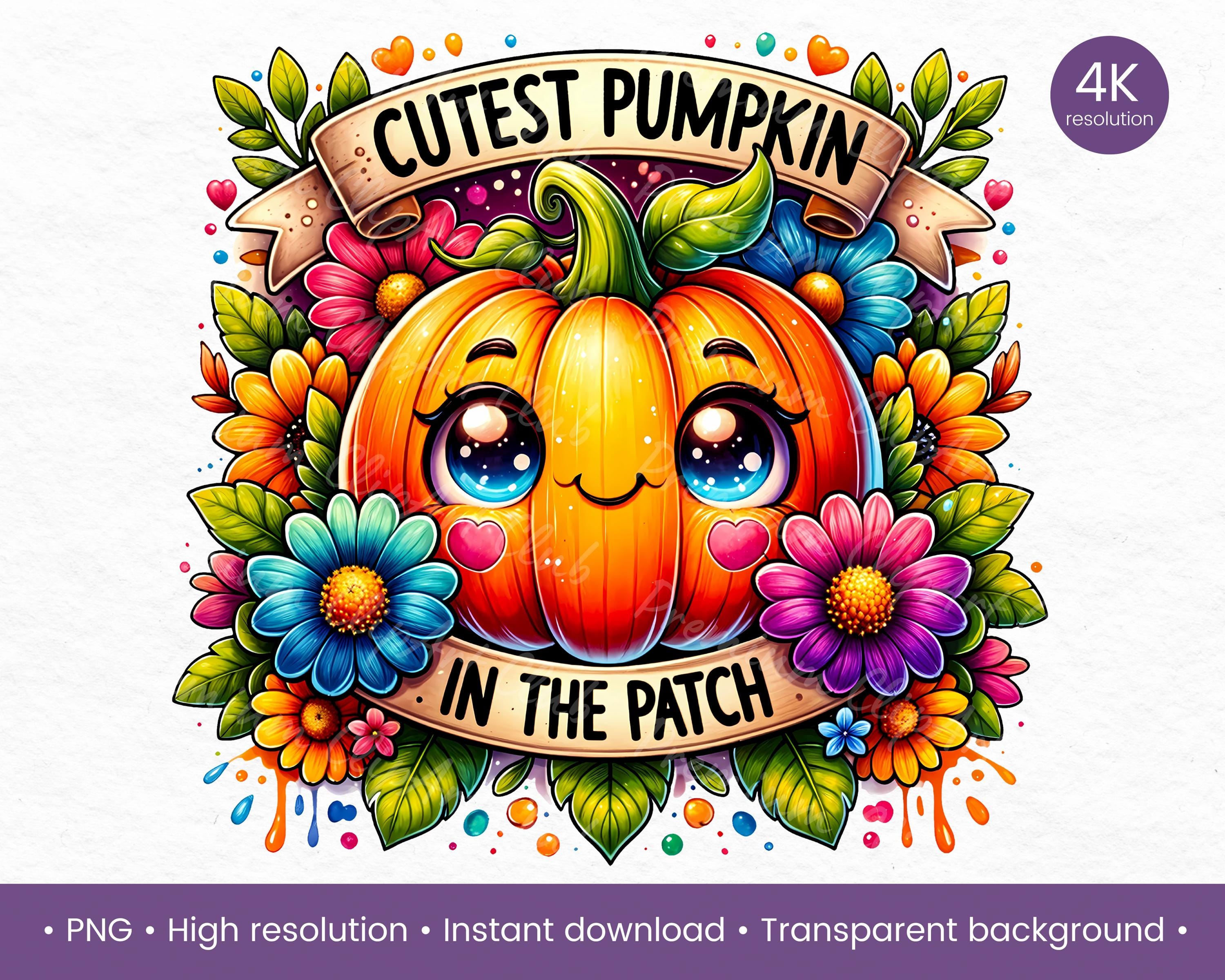 Cutest Pumpkin in the Patch - Fall Girl PNG, Pumpkin Patch PNG ...