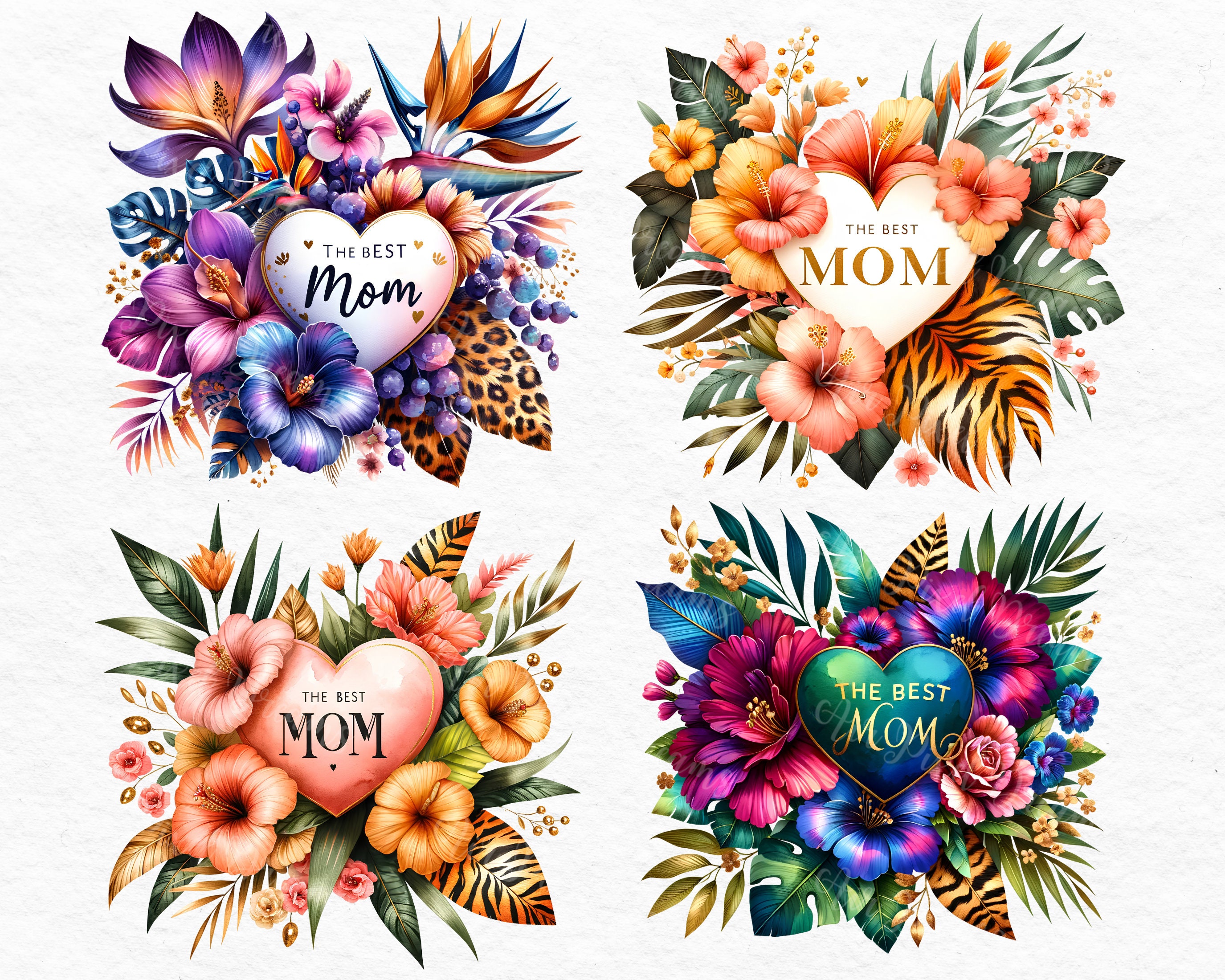 Mother's Day Clipart PNG Bundle, Mama Png Bundle, Mama Png Design ...