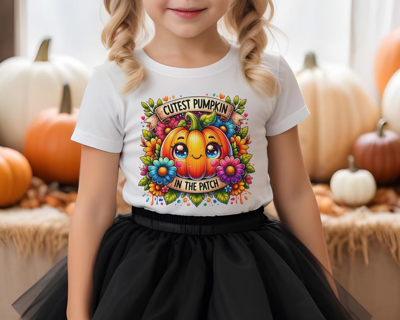 Cutest Pumpkin in the Patch - Fall Girl PNG, Pumpkin Patch PNG ...