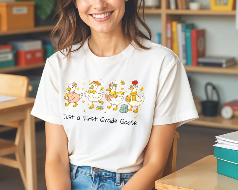 Silly Goose School PNG, Funny Teacher Goose Clipart, Back to School ...