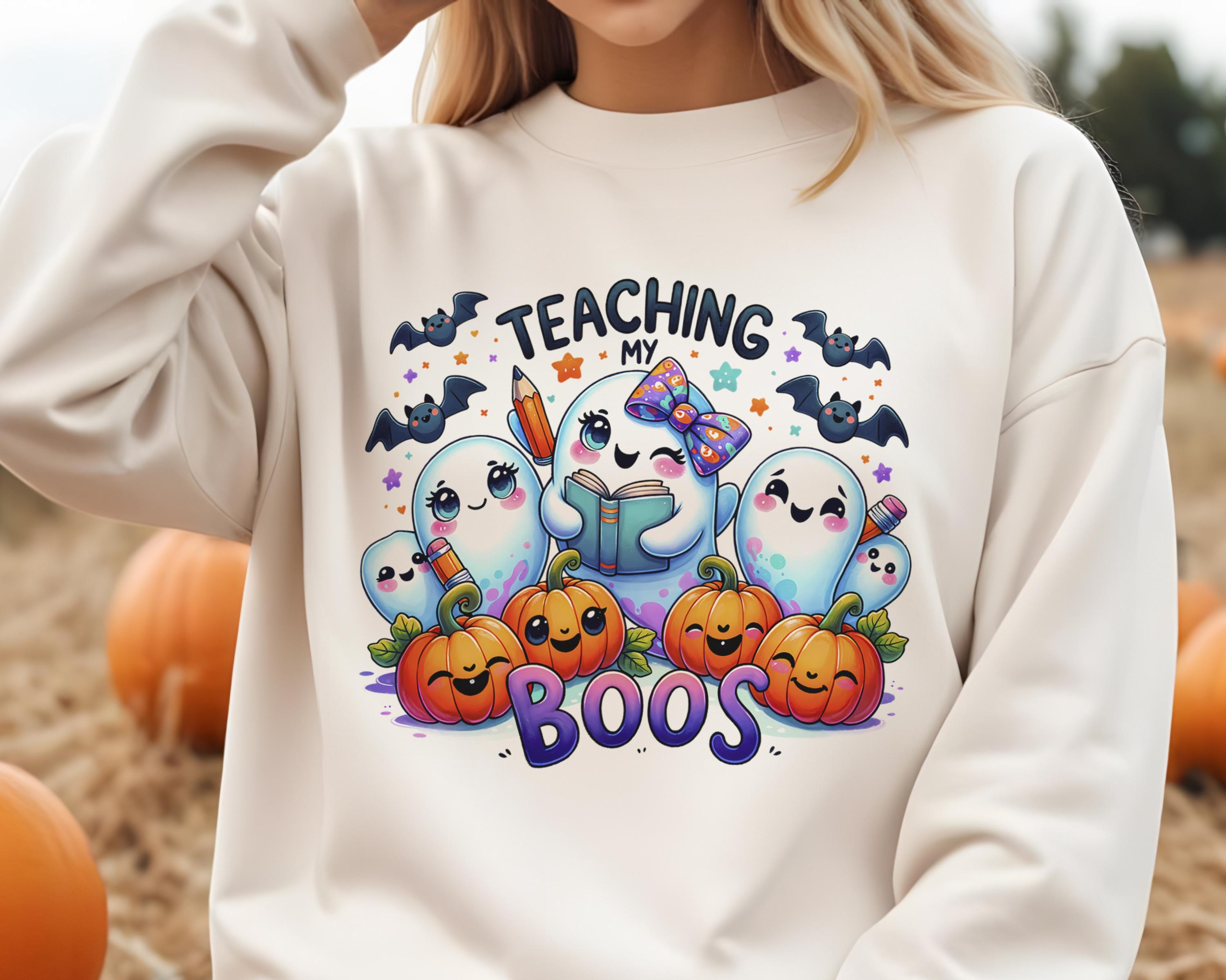 Teaching My Boos Clipart, Ghost Teacher PNG, Halloween Teacher Art ...