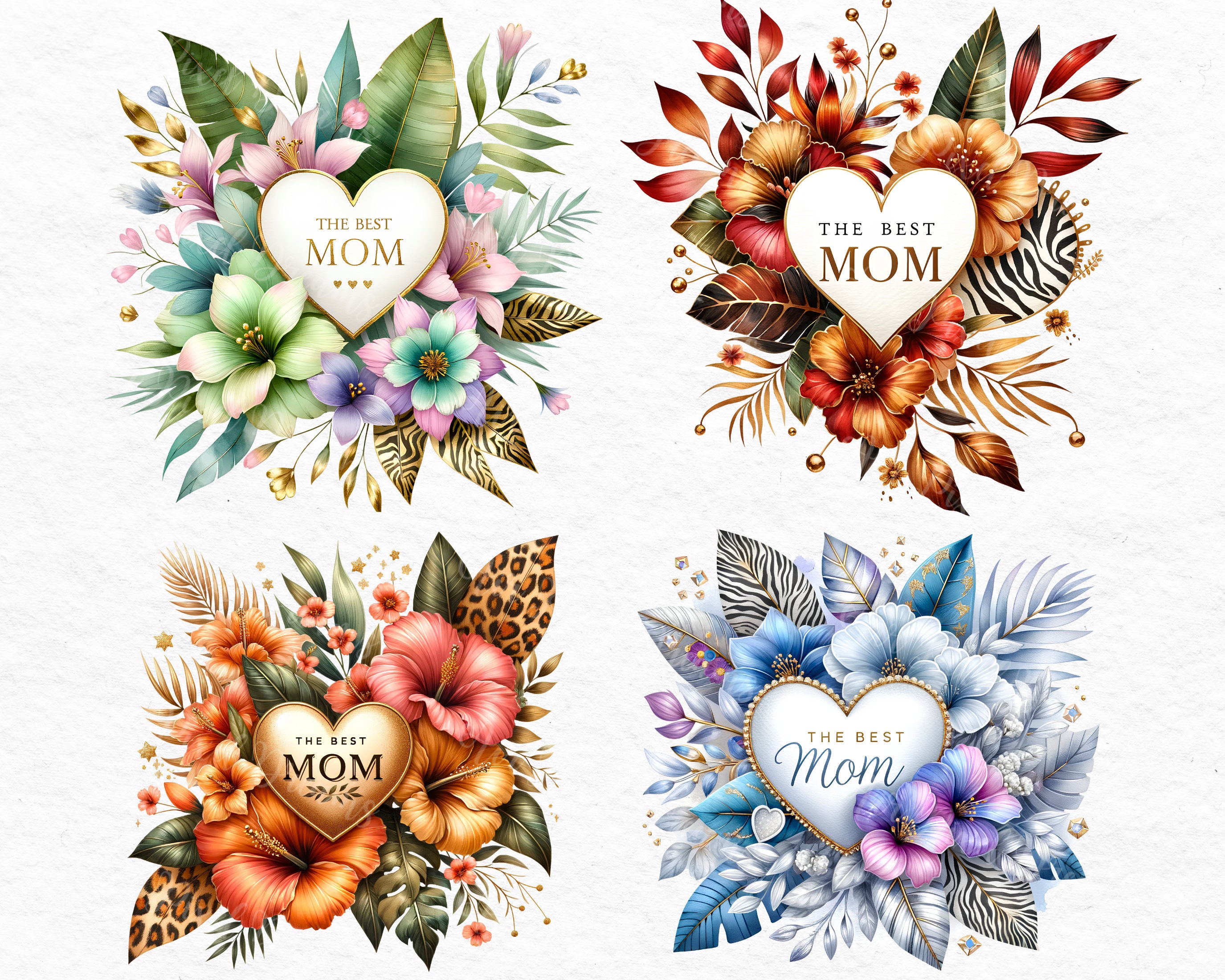Mother's Day Clipart PNG Bundle, Mama Png Bundle, Mama Png Design ...