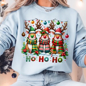 Xo Xo Xo Funny Reindeer Clipart Red Nosed Reindeer Christmas Critters ...