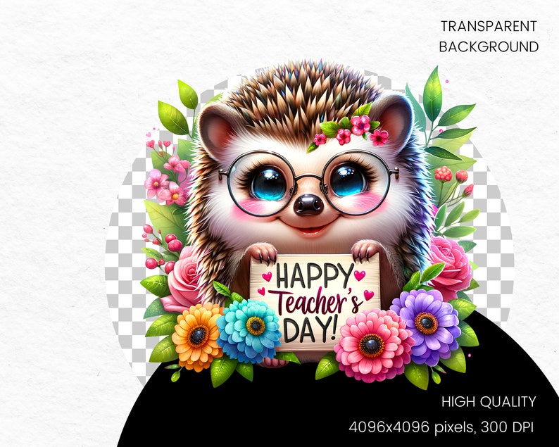 Teacher's Day Clipart Set, Classroom Cute Animals, Teacher Digital ...