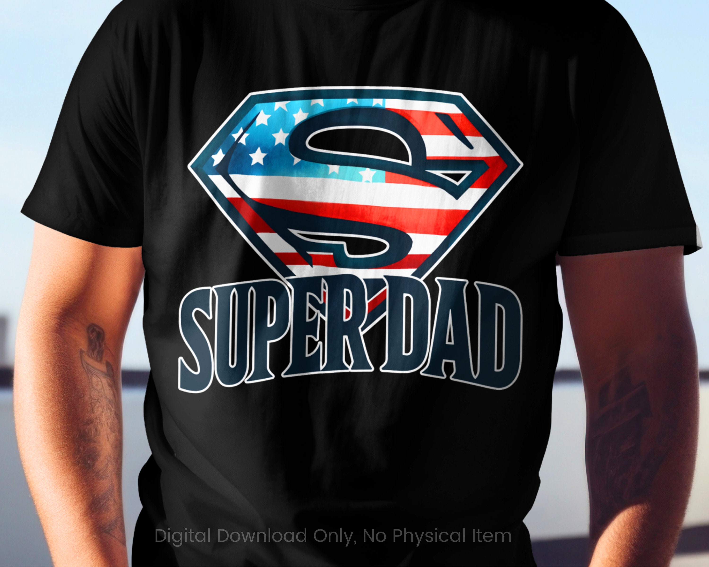 Super Dad PNG Clipart - Digital Download, Father's Day Sublimation, USA ...