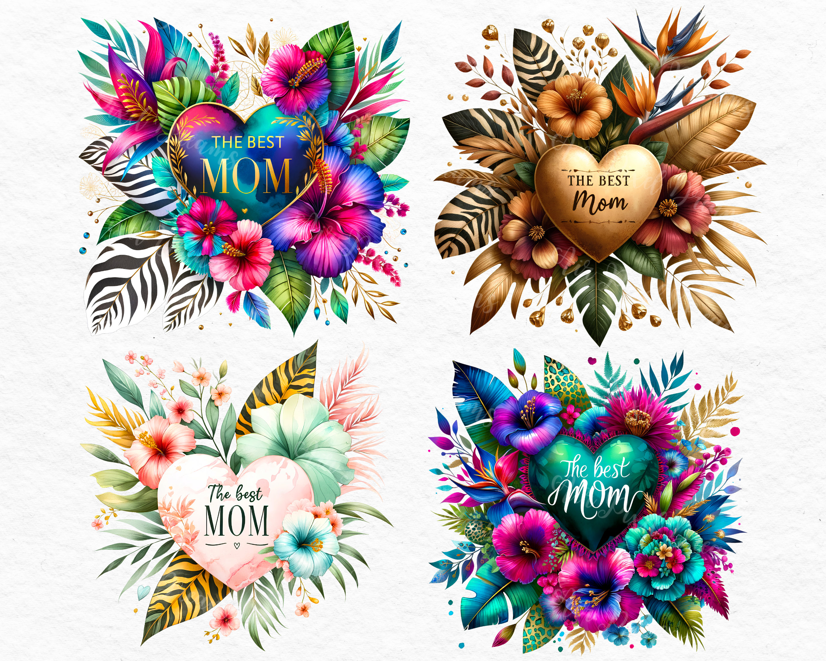 Mother's Day Clipart PNG Bundle, Mama Png Bundle, Mama Png Design ...