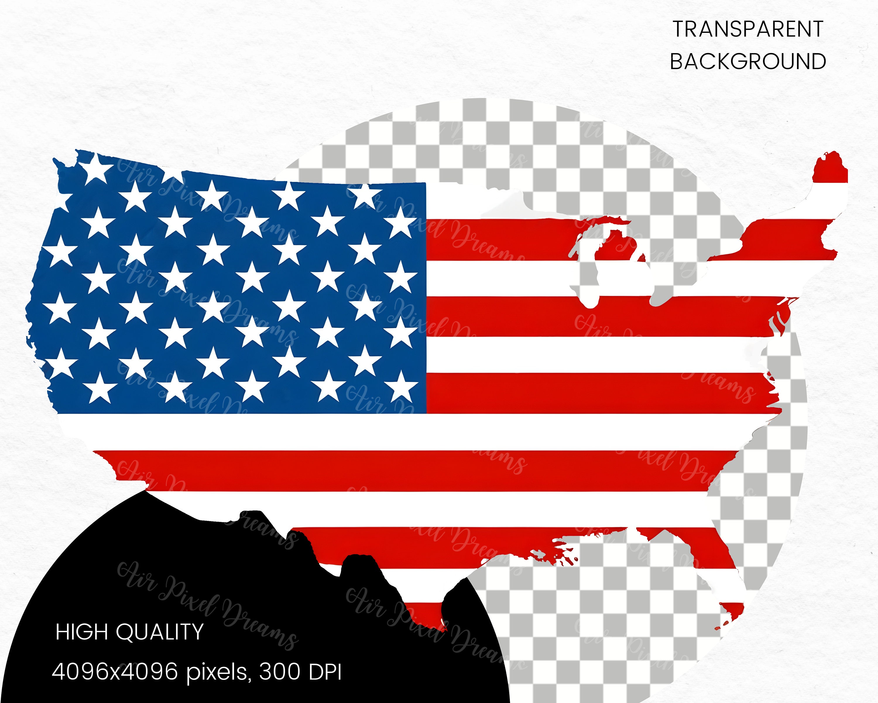 4th of July Png, American Flag Png, Usaflag Printables, Country 4th Png ...