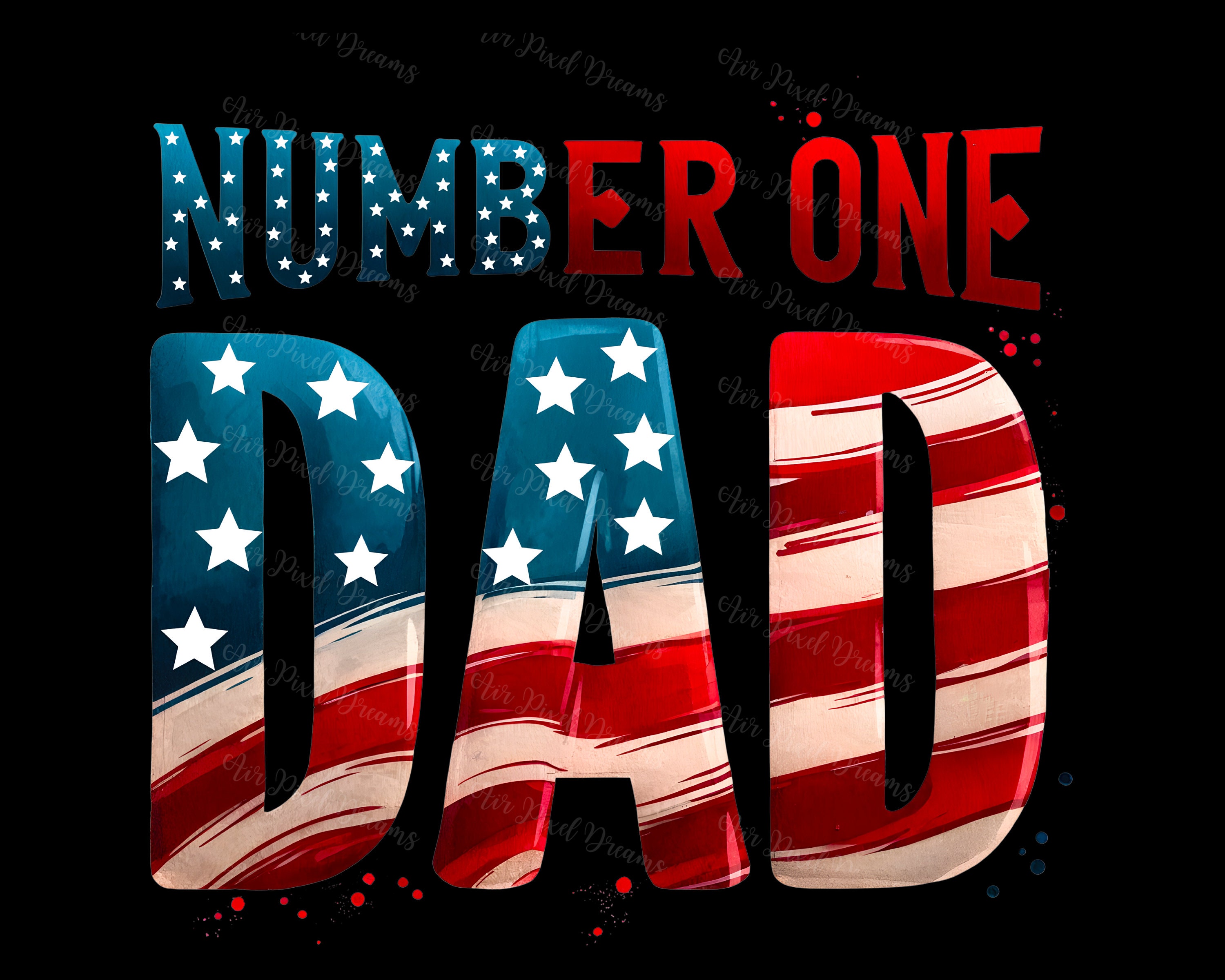 Number One Dad Clipart - Digital Download, Father's Day Sublimation ...