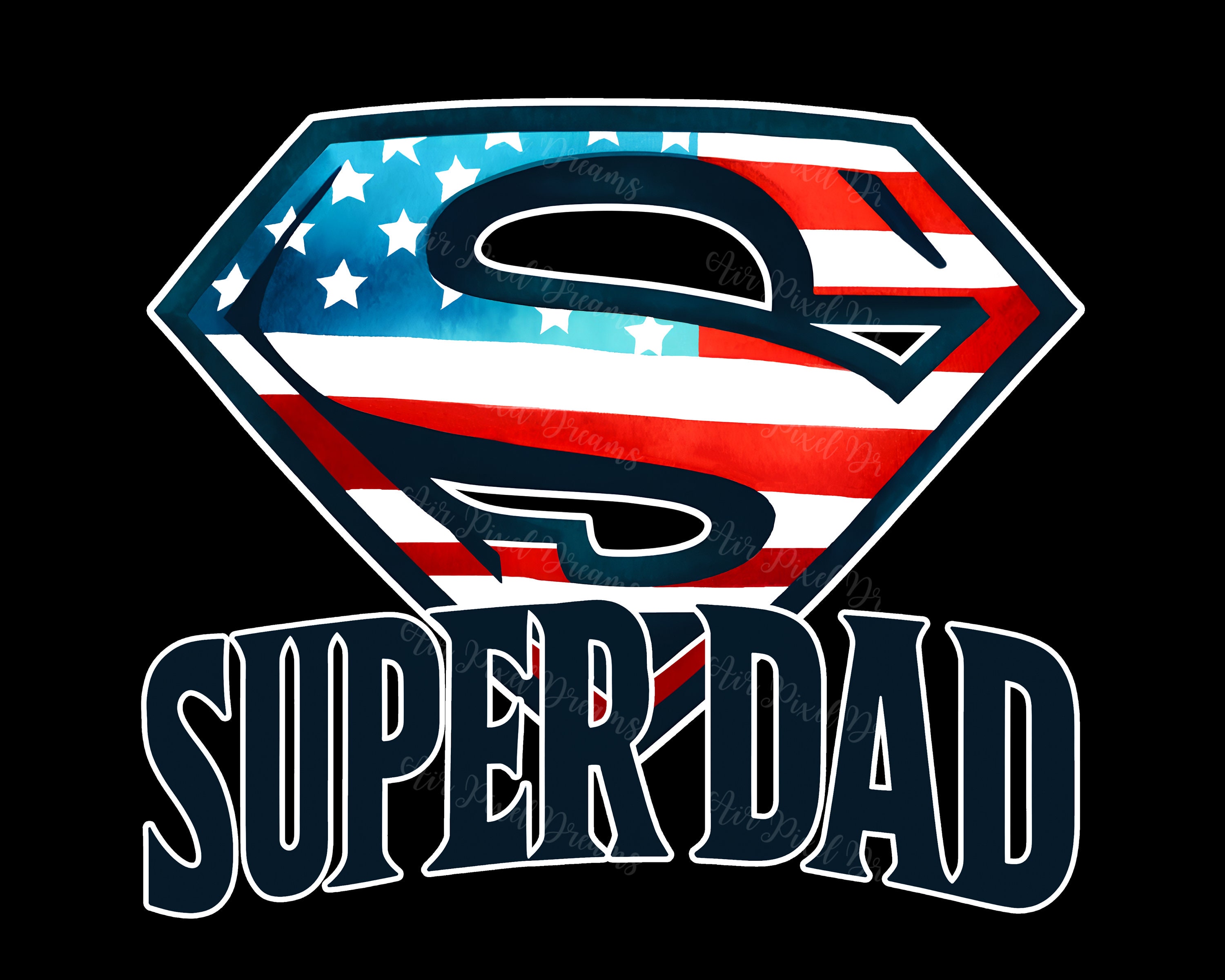 Super Dad PNG Clipart - Digital Download, Father's Day Sublimation, USA ...