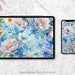 Pastel Blue Botanical Seamless Flower Pattern Set, Flower Seamless ...