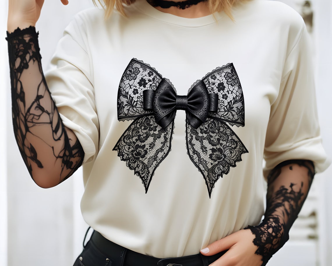 Coquette Girly Bow Cute Coquette Aesthetic for Halloween PNG Clipart ...