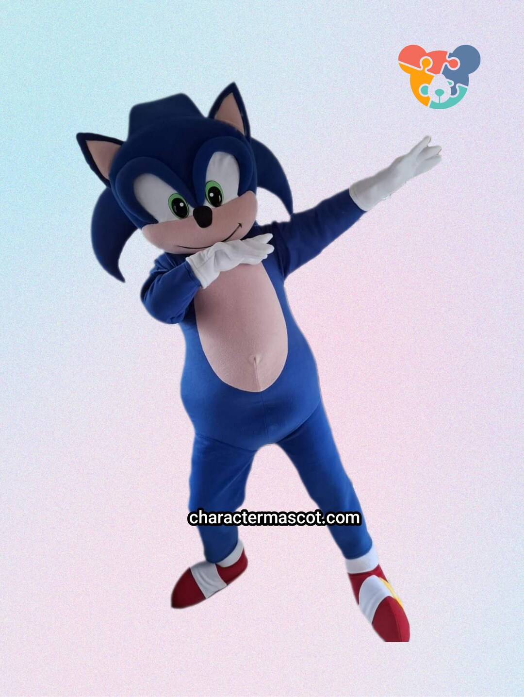 Sonic the Hedgehog Lookalike Mascot Costume Premium Quality UK Seller ...