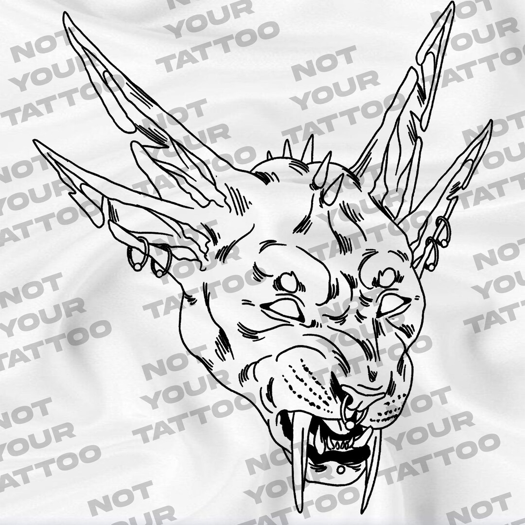 Krazy Kitty tattoo Design - Etsy