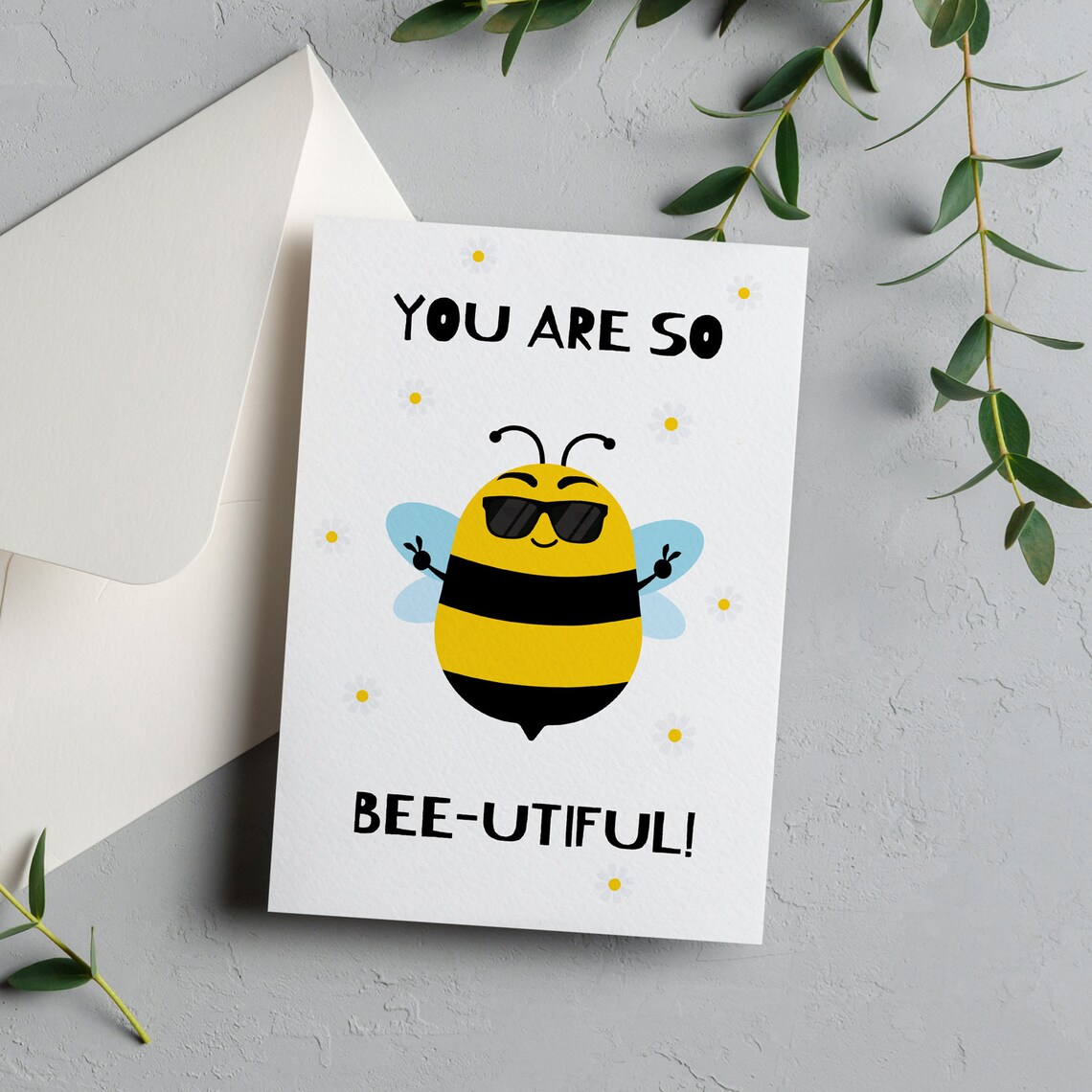 Bee You Are Bee-utiful Card, Bee Card, Cute Bee Cards, Greeting Cards ...