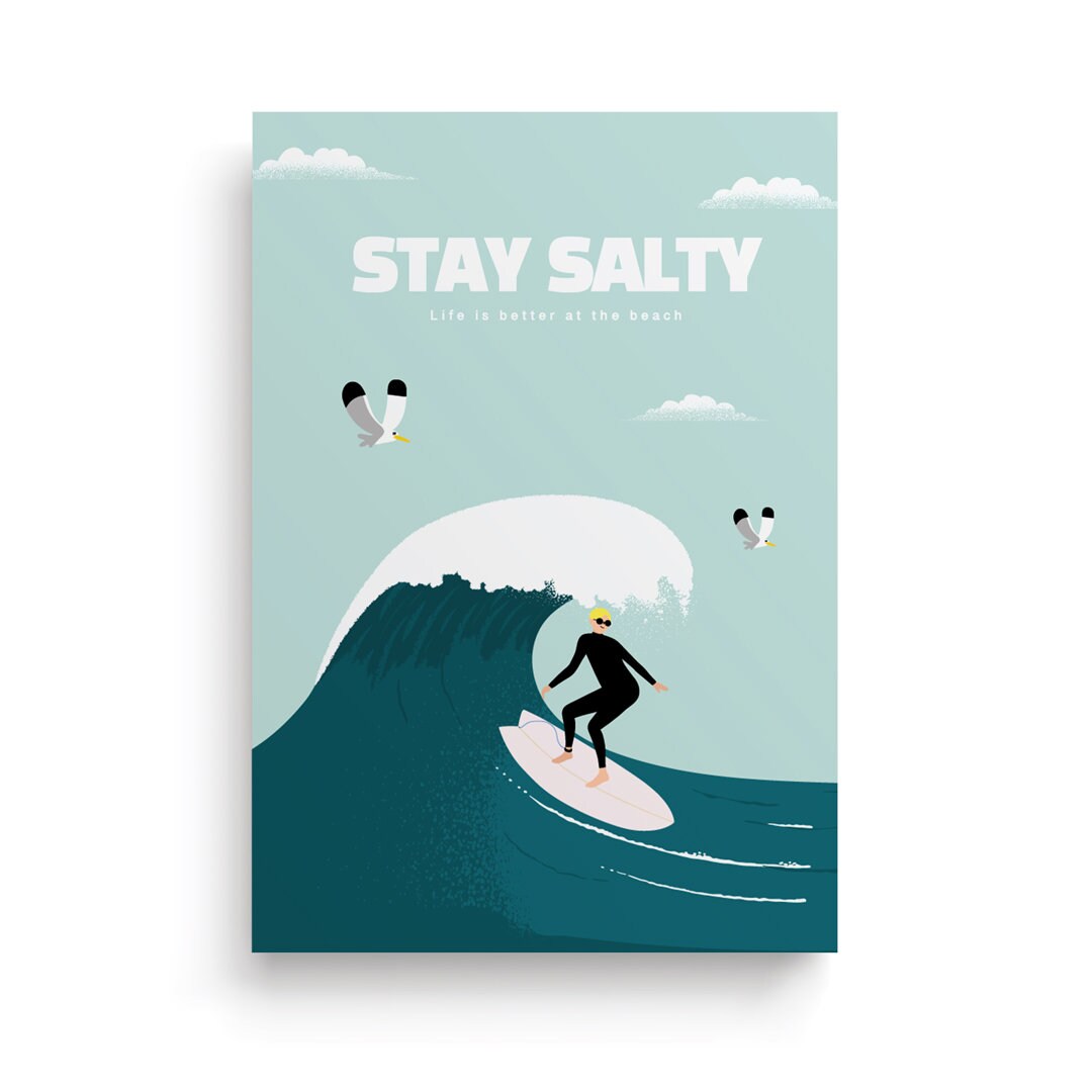 Surfer Boy Card, Happy Birthday, Greetings Card, Surfing, Surfboard ...