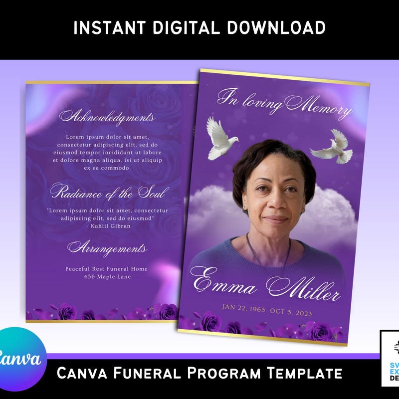 Purple Petals for Funeral - Etsy