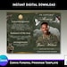 Green Camouflage Army Canva Funeral Program Template – Elegant Bi-fold ...