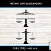 Justice Scales SVG: Legal Monogram Clipart, Law Firm Decor, Lawyer Gift ...