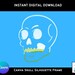 Canva Skull Frame Template, Editable Drag and Drop Skull Design, Spooky ...
