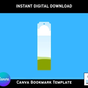 Canva Editable Bookmark Template, DIY Custom Bookmarks, Personalized ...