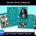 Teal Green Canva Funeral Program Template – Elegant Bi-fold Brochure ...