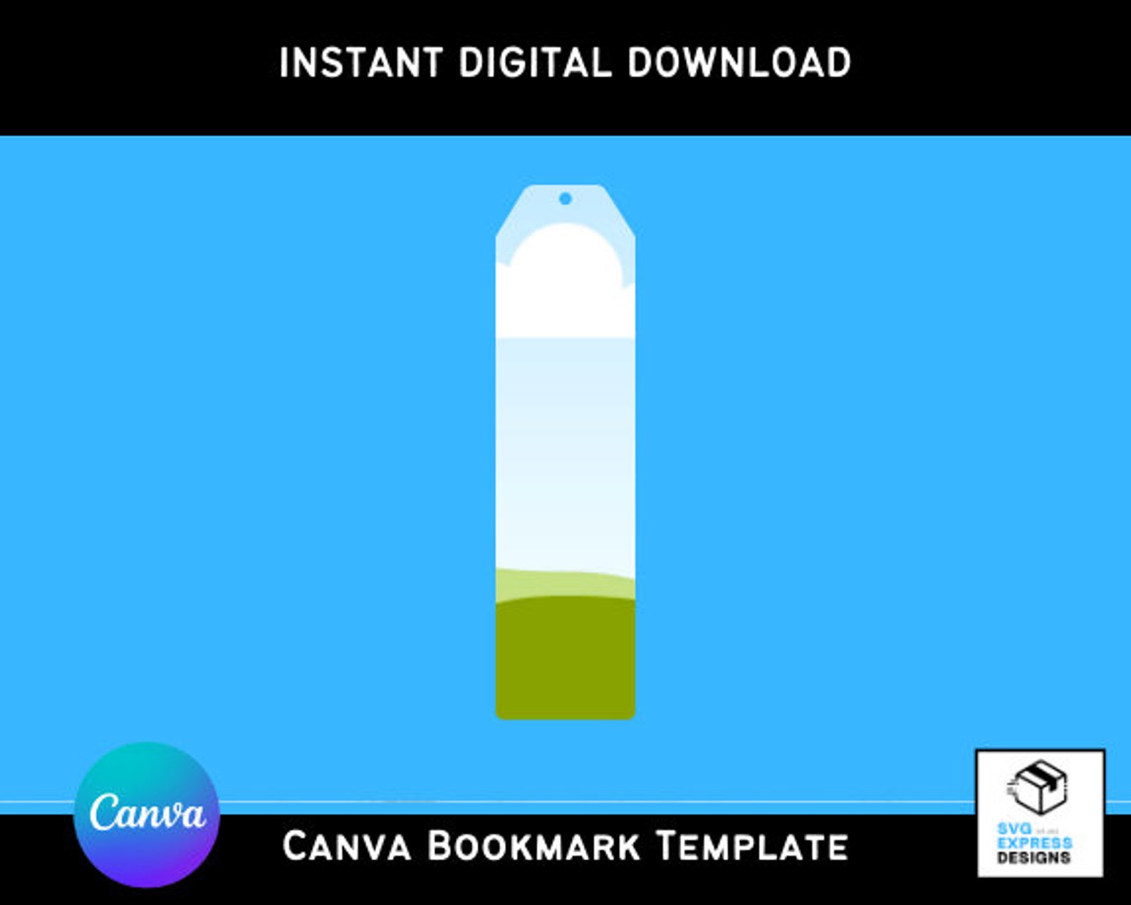 Canva Editable Bookmark Template, DIY Custom Bookmarks, Personalized ...