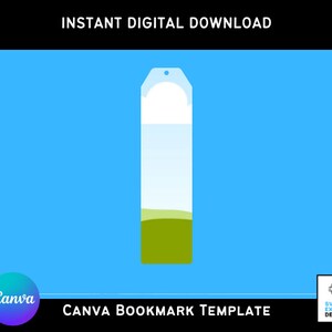 Canva Editable Bookmark Template, DIY Custom Bookmarks, Personalized ...