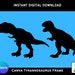 Canva Tyrannosaurus Silhouette Template, Custom Dinosaur Canva Mockup ...