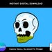 Canva Skull Frame Template, Editable Drag and Drop Skull Design, Spooky ...