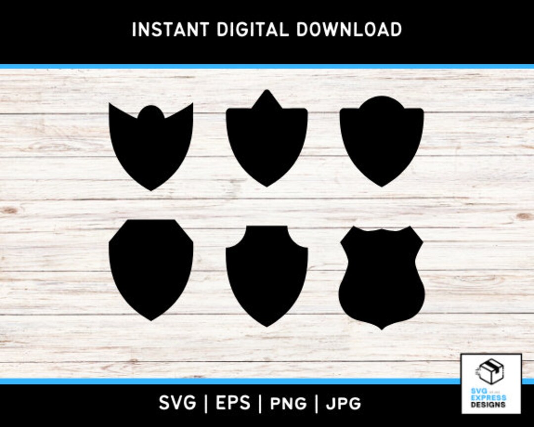 Shield SVG, Protective Shape Silhouette, Defender Symbol. Vector Cut ...