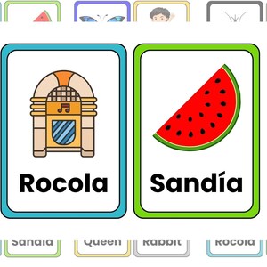 Tarjetas Didácticas Del Alfabeto, Bilingüe Inglés - Español ...