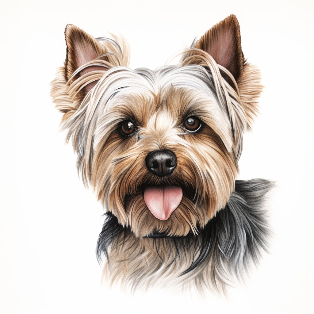 Yorkshire Terrier Portrait - Etsy