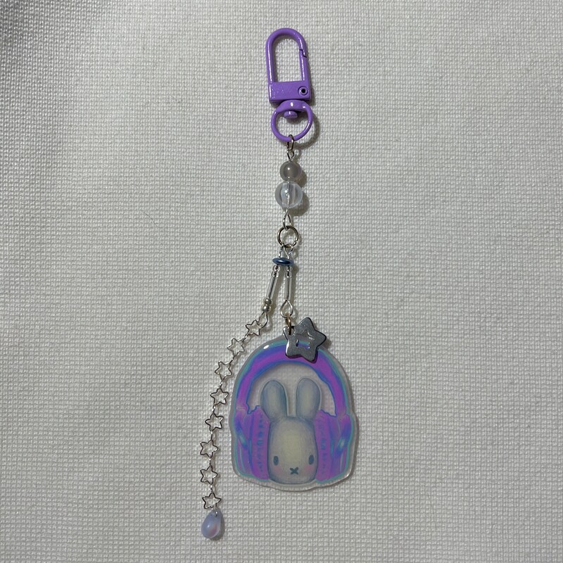 Headphone Keychain - Etsy
