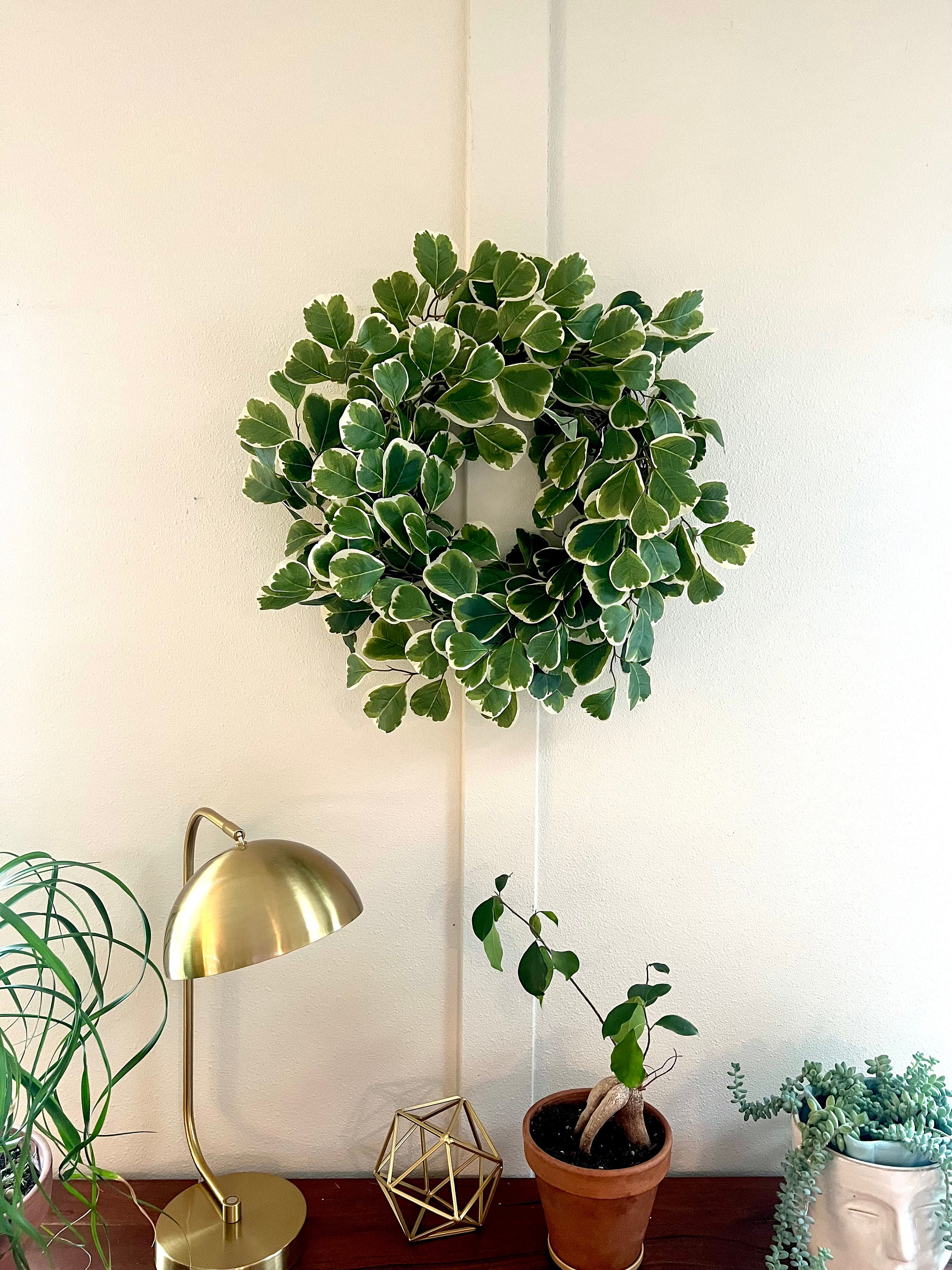 Year Round Greenery Wreath, Front Door Greenery Wreath, Spring Wreath ...