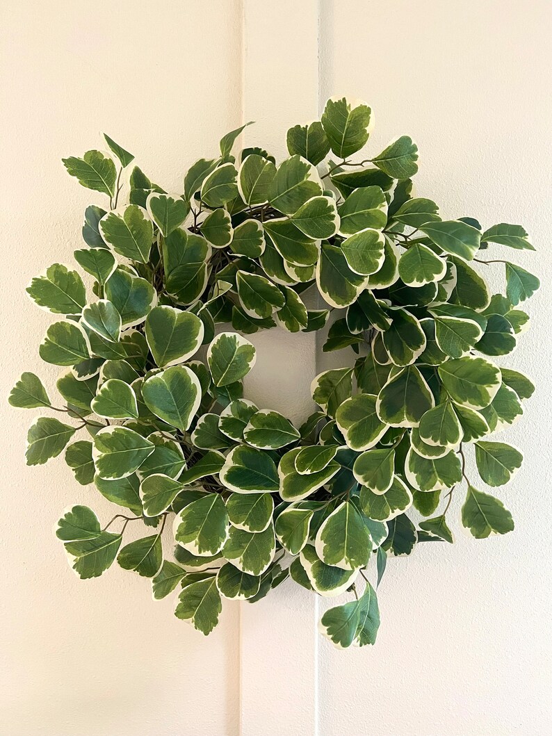 Year Round Greenery Wreath, Front Door Greenery Wreath, Spring Wreath ...