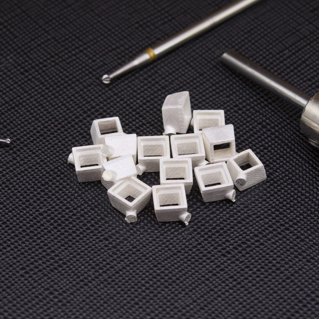 4mm Square Bezel Setting - 100% Recycled Sterling Silver or Gold ...