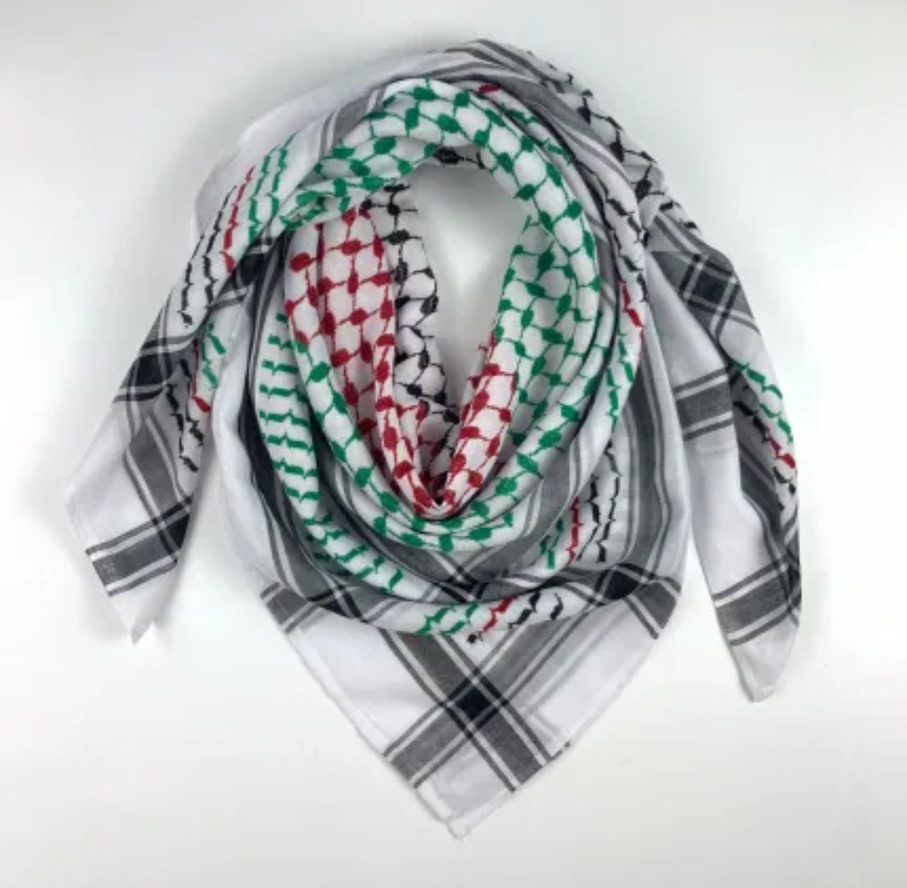 Palestinian Keffiyeh Head Scarf Arab Shemagh Arabic Head Bandana - Etsy ...