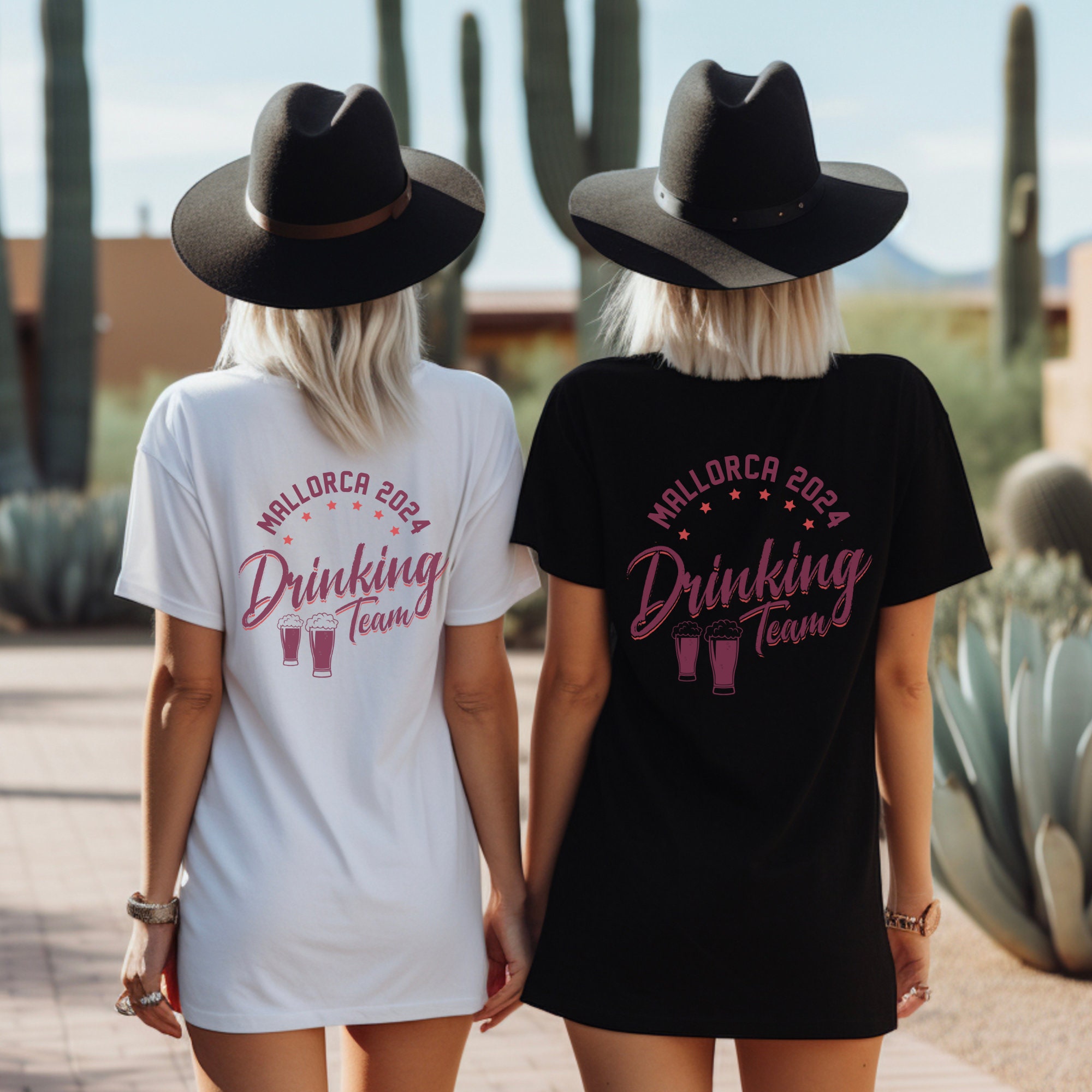 Unisex Sauf t shirt mit Namen, T shirts für gruppen, Mädels on tour ...