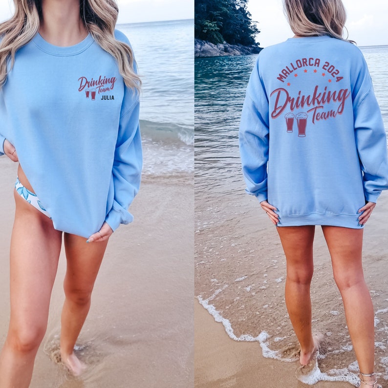 Unisex Sauf t shirt mit Namen, T shirts für gruppen, Mädels on tour ...