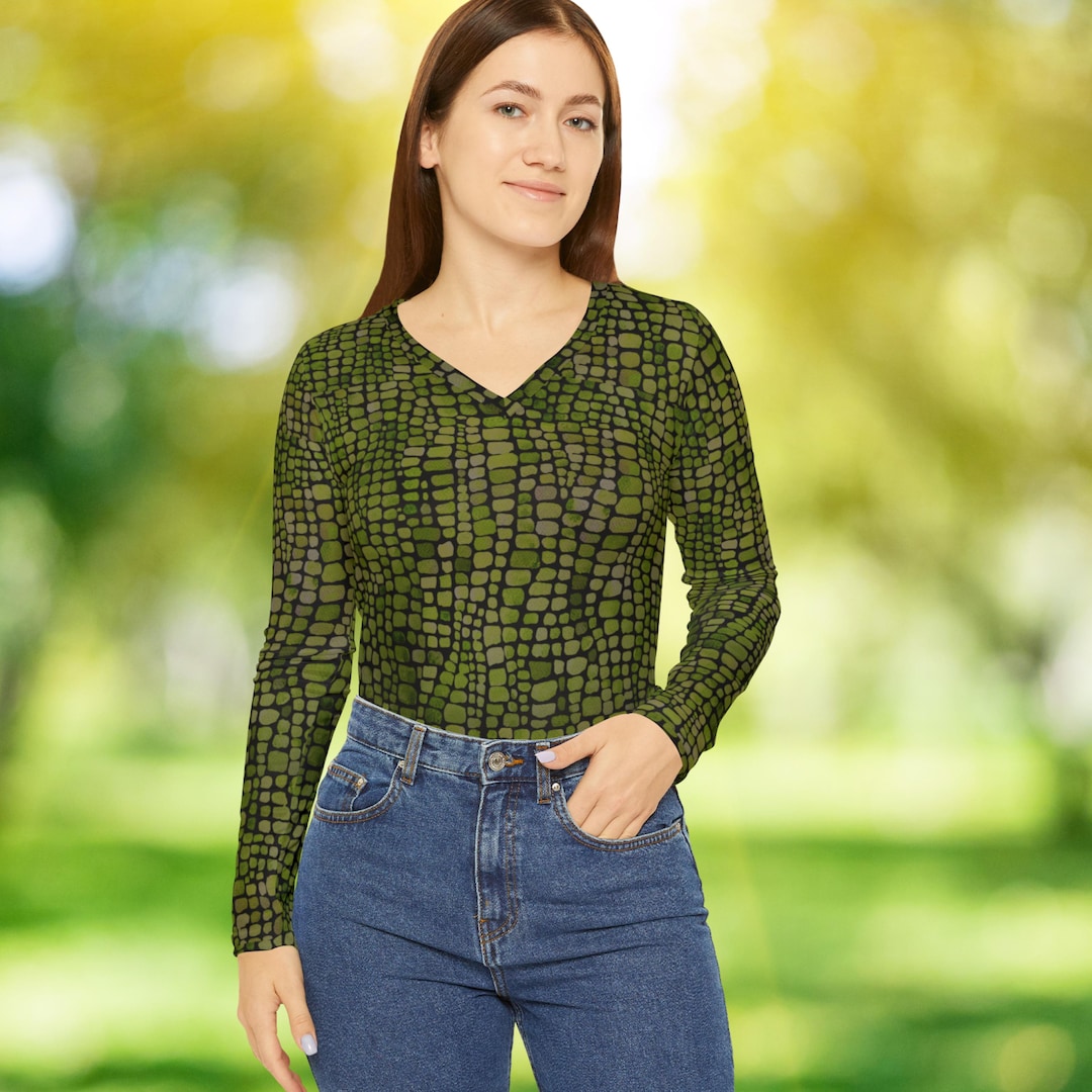 Womens Reptile Print Top, Crocodile & Alligator Outfit, Dragon or ...