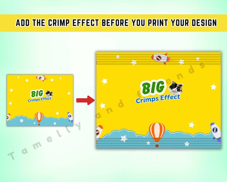 Paper Crimper Effect PNG: Chip Bag Party Favor (digital Download) - Etsy