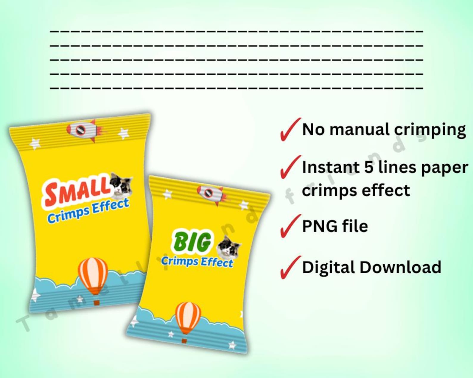 Paper Crimper Effects Png, Crimp Image, Paper Crimps Digital Download ...