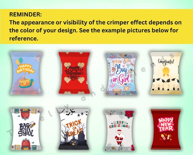 Paper Crimper Effect PNG: Chip Bag Party Favor (digital Download) - Etsy